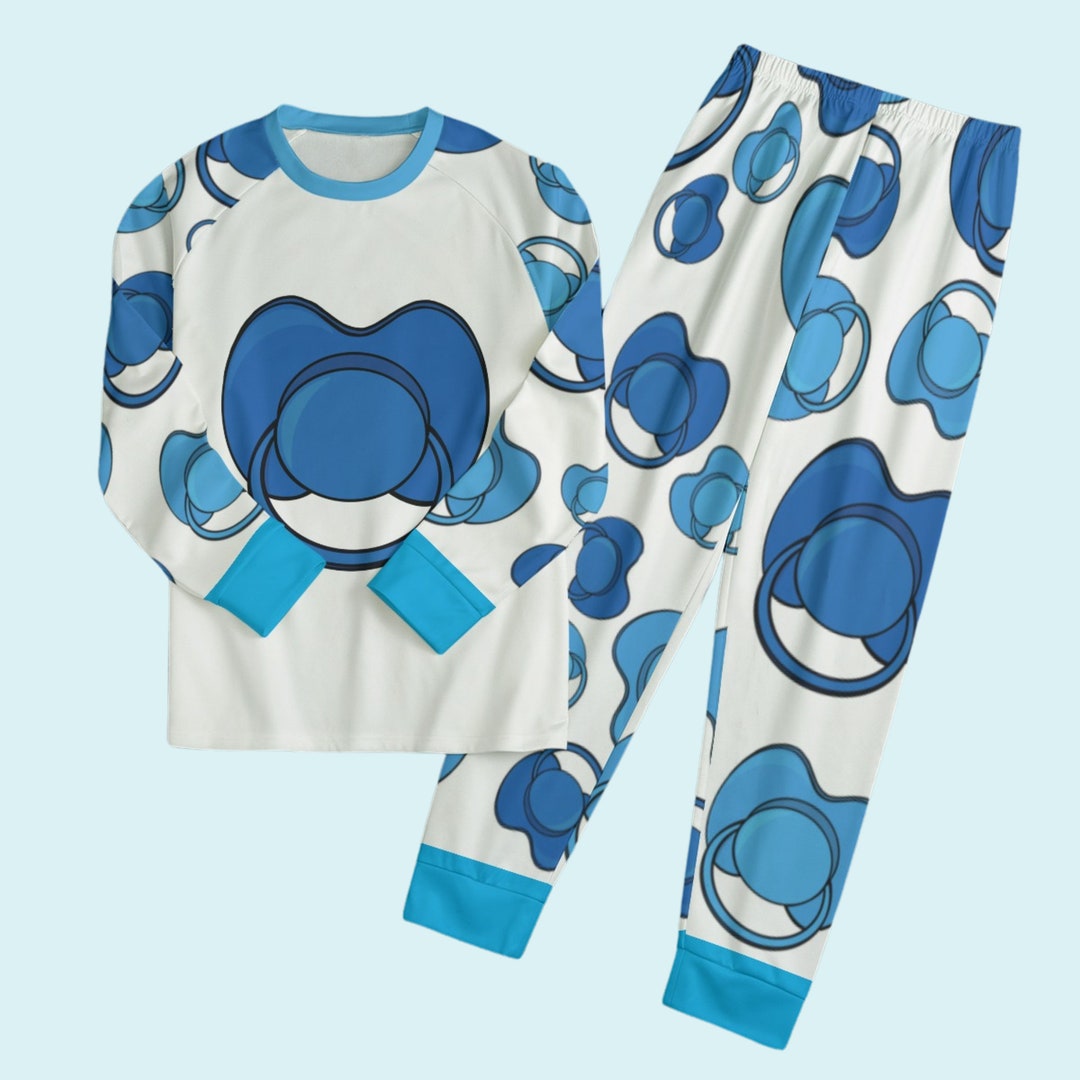 Blue Paci Print Pjs - Etsy
