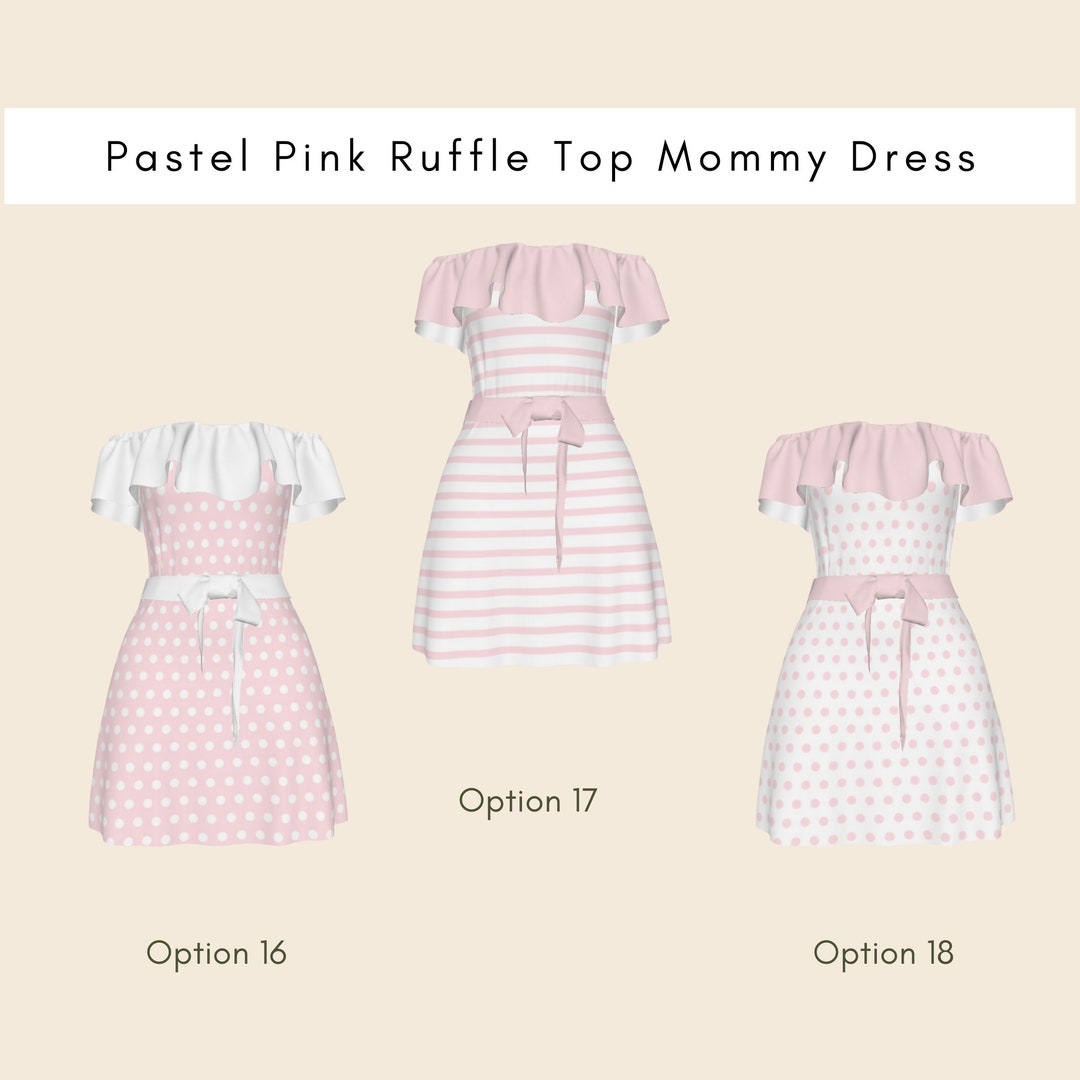 Pastel Ruffle Top Mommy Dress - Etsy
