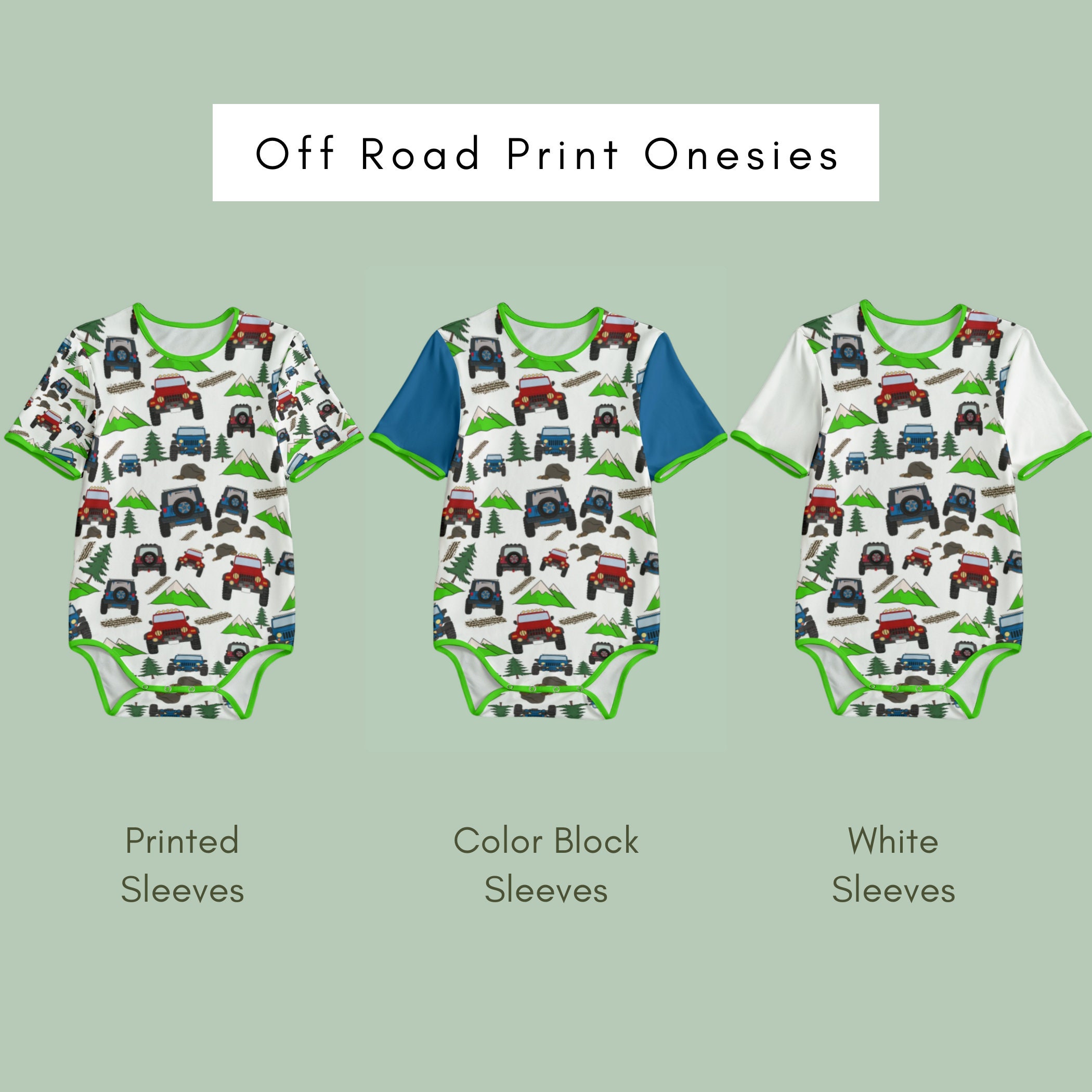 Off Road Print Onesie - Etsy