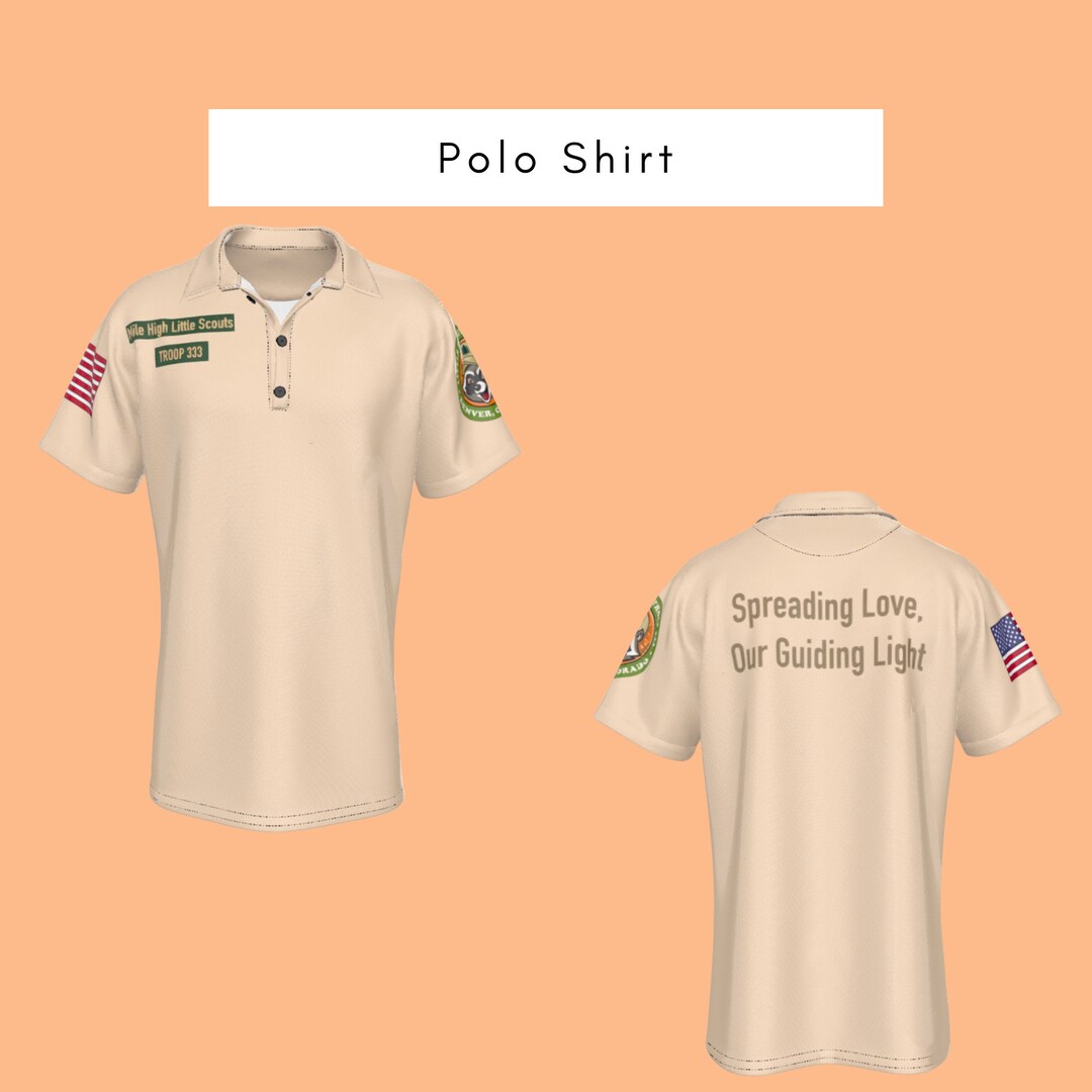 Little Scout Uniform Polo Shirt - Etsy