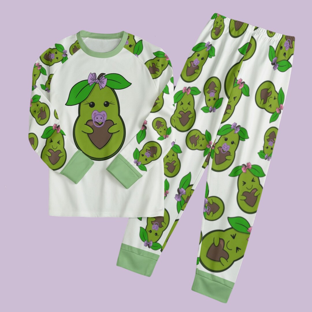 Avocado Print Pjs - Etsy