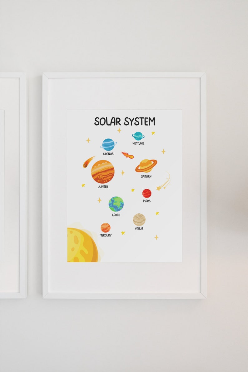 Solar System Print Solar System Printable Learning Planets Solar System ...