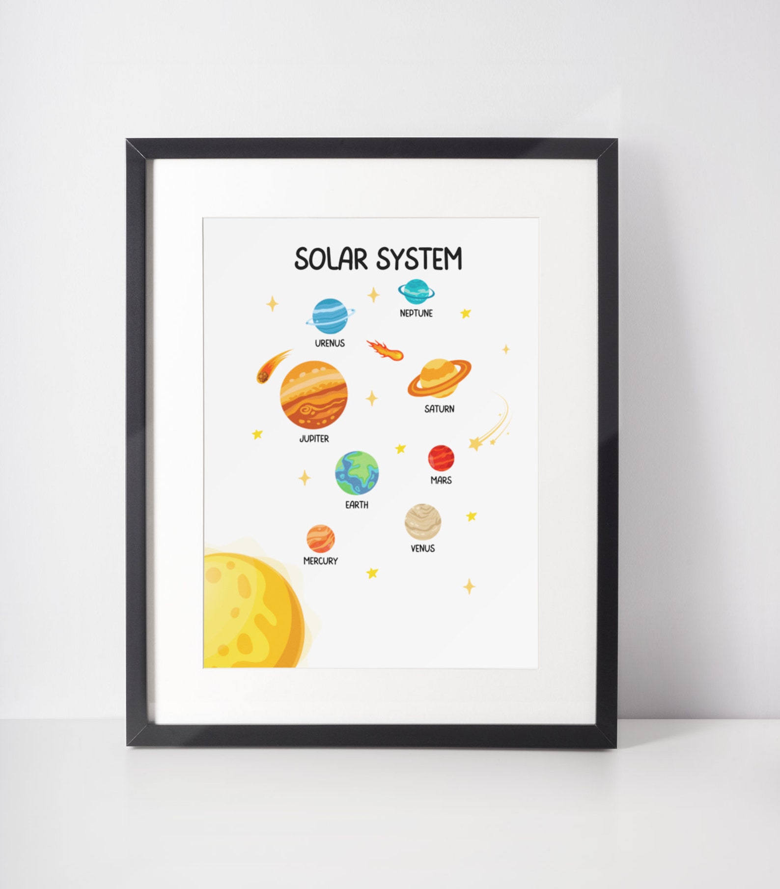Solar System Print Solar System Printable Learning Planets Solar System ...