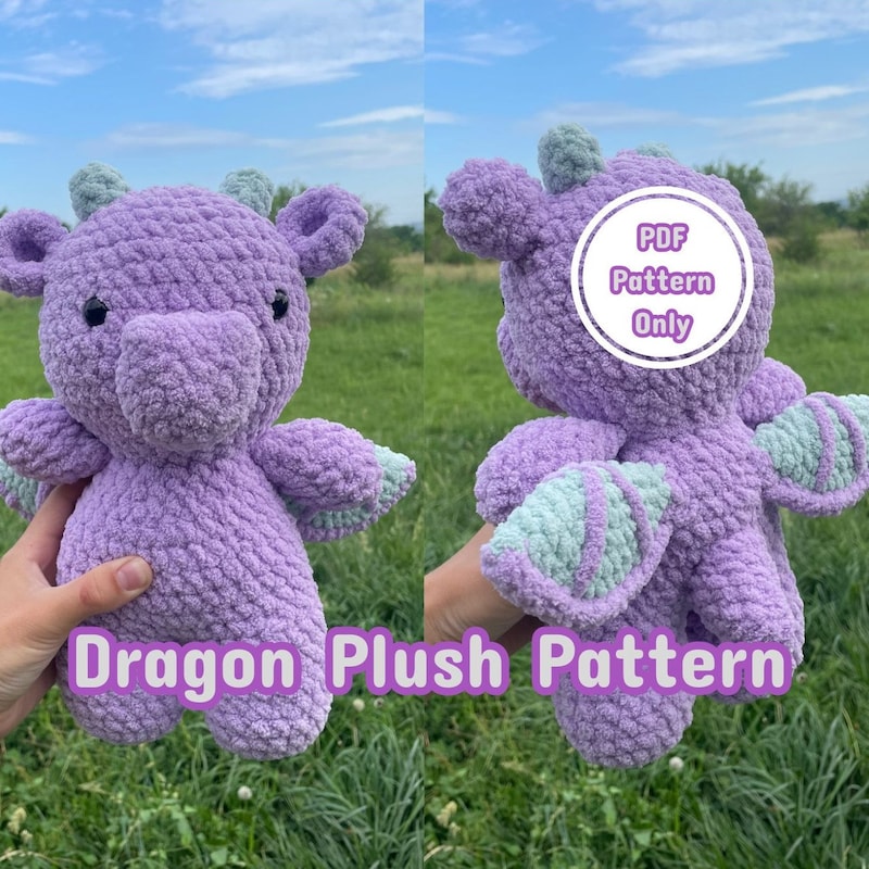 Dragon Plush Pattern - Etsy