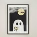 Cute Ghost Halloween Printable for Kids Room Adorable Spooky Season ...