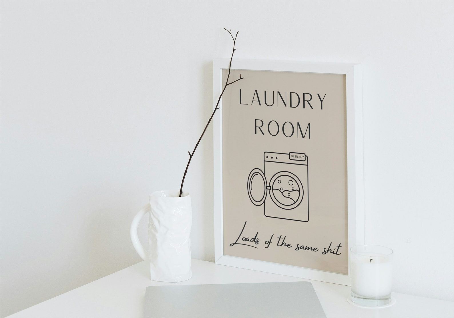 Laundry Room Printable Washing Room Decor Funny Print Utility Room Wall ...