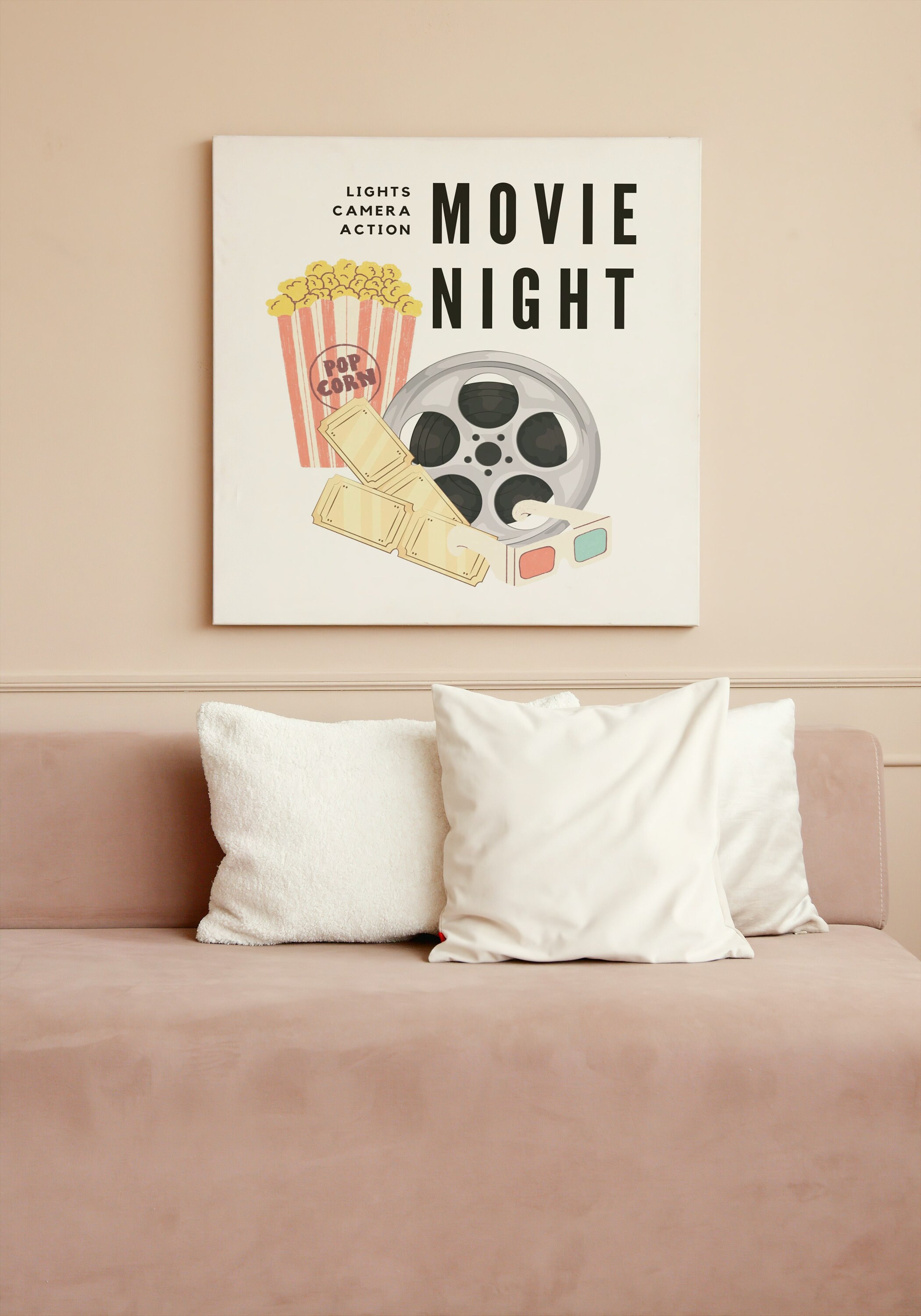 Movie Room Decor Home Cinema Wall Art for Movie Room Print Movie Night ...