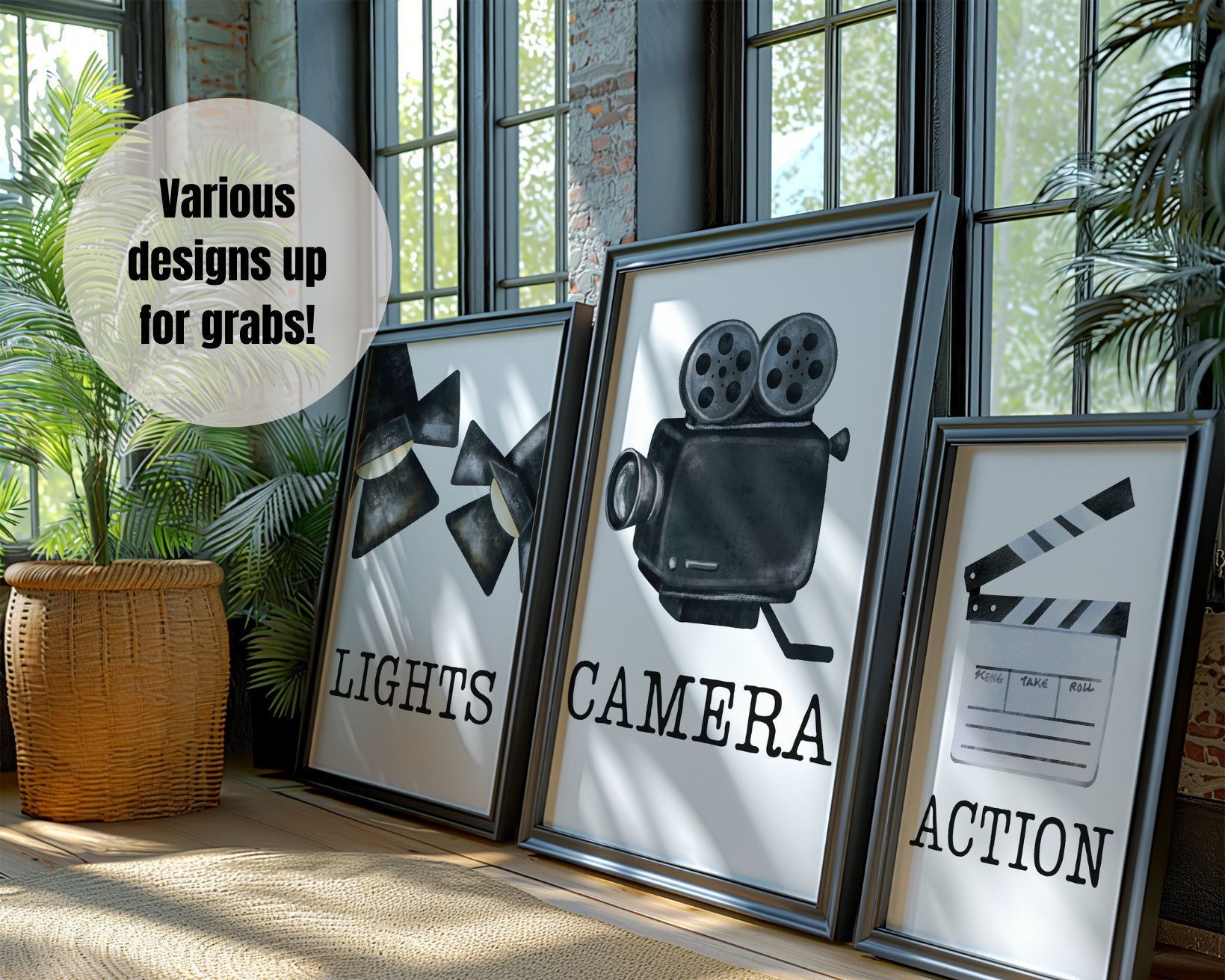 Home Cinema Decor Printable Theatre Room Wall Art Home Movie Room Print ...