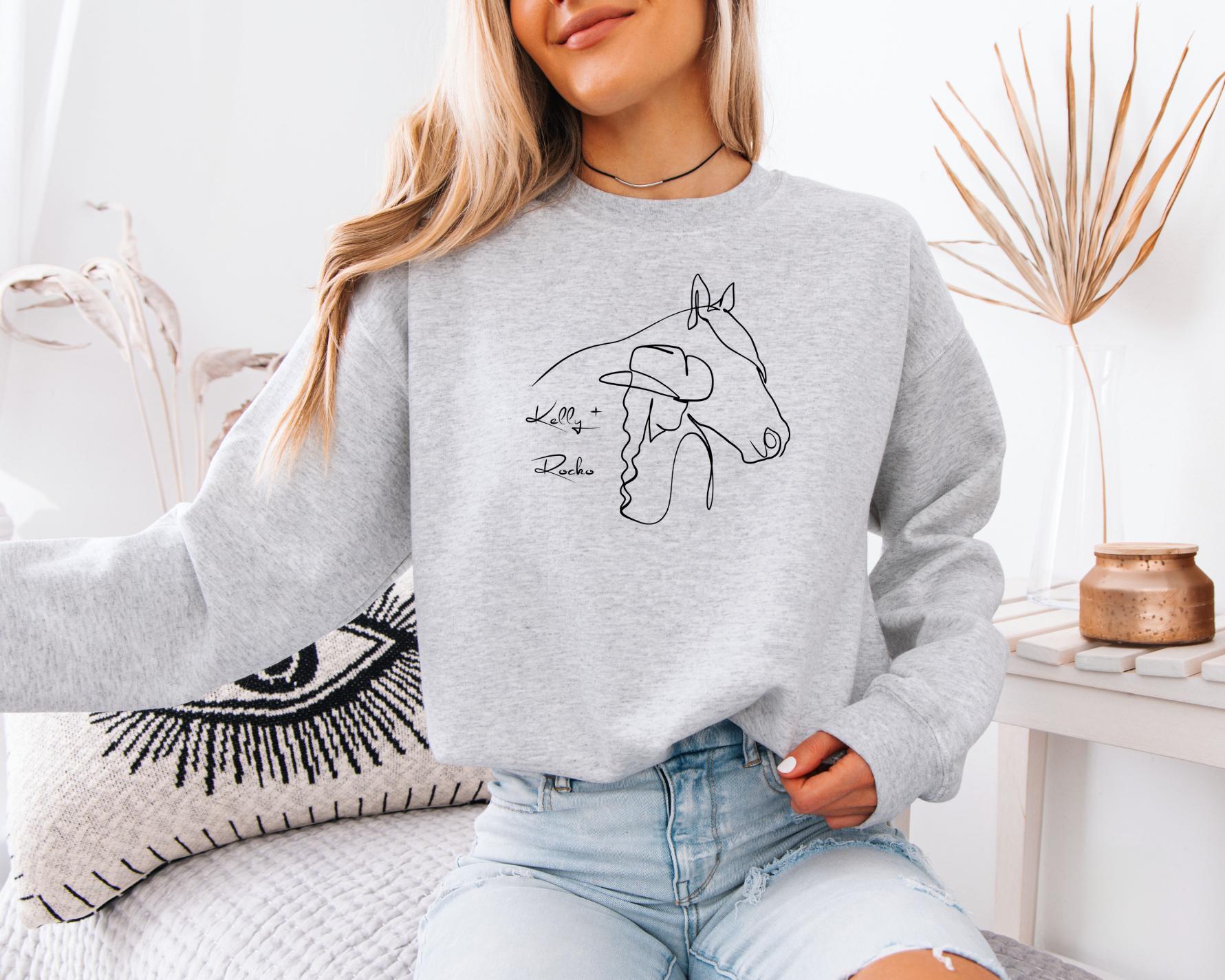 Custom Horse Sweater Birthday Gift for Horse Lover Custom Horse Sweater ...