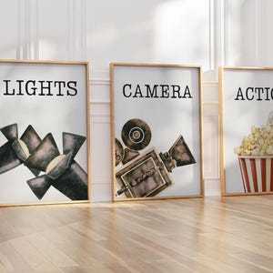 Living Room Wall Art Family Room Decor Home Cinema Wall Art Home ...