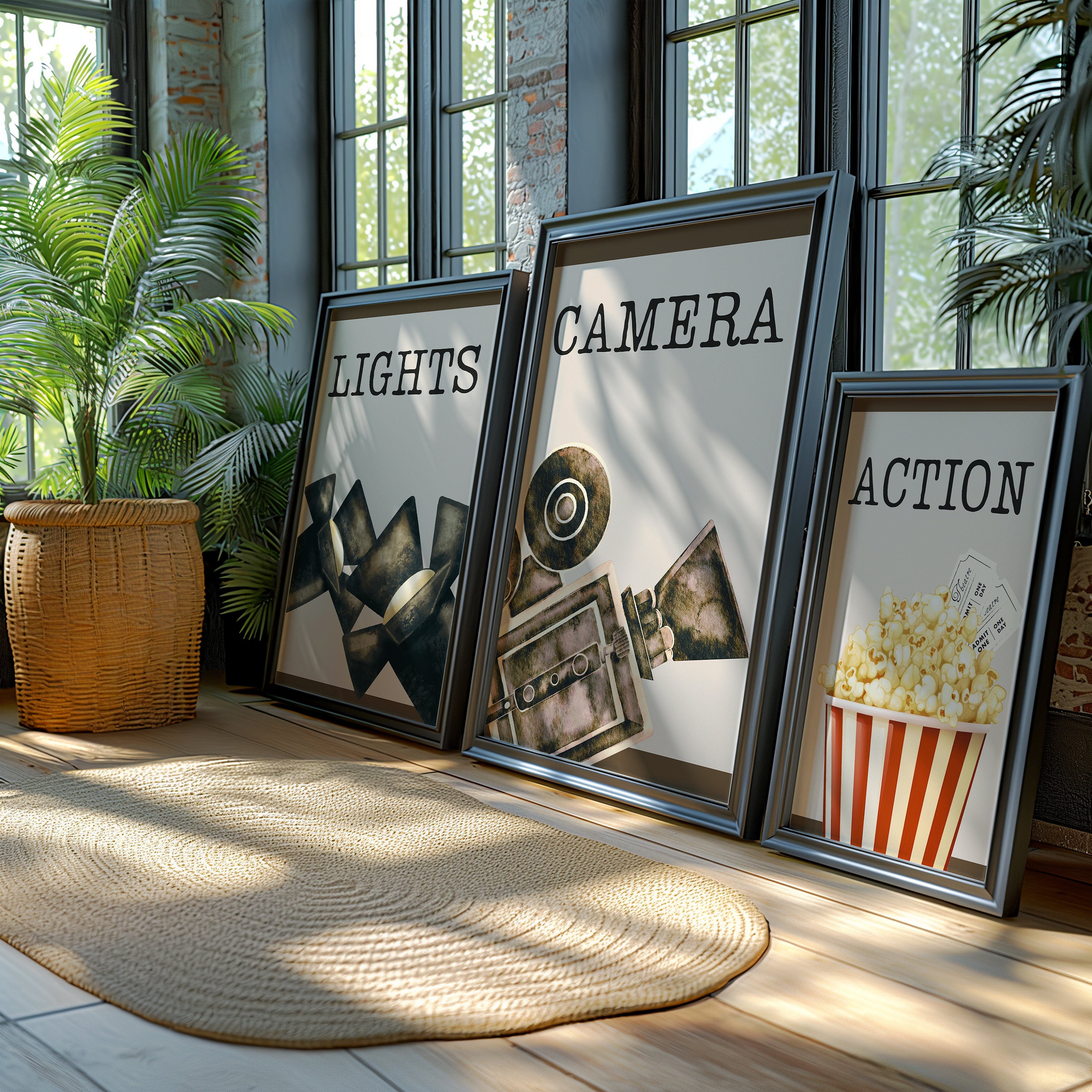 Home Cinema Decor Printable Theatre Room Wall Art Home Movie Room Print ...