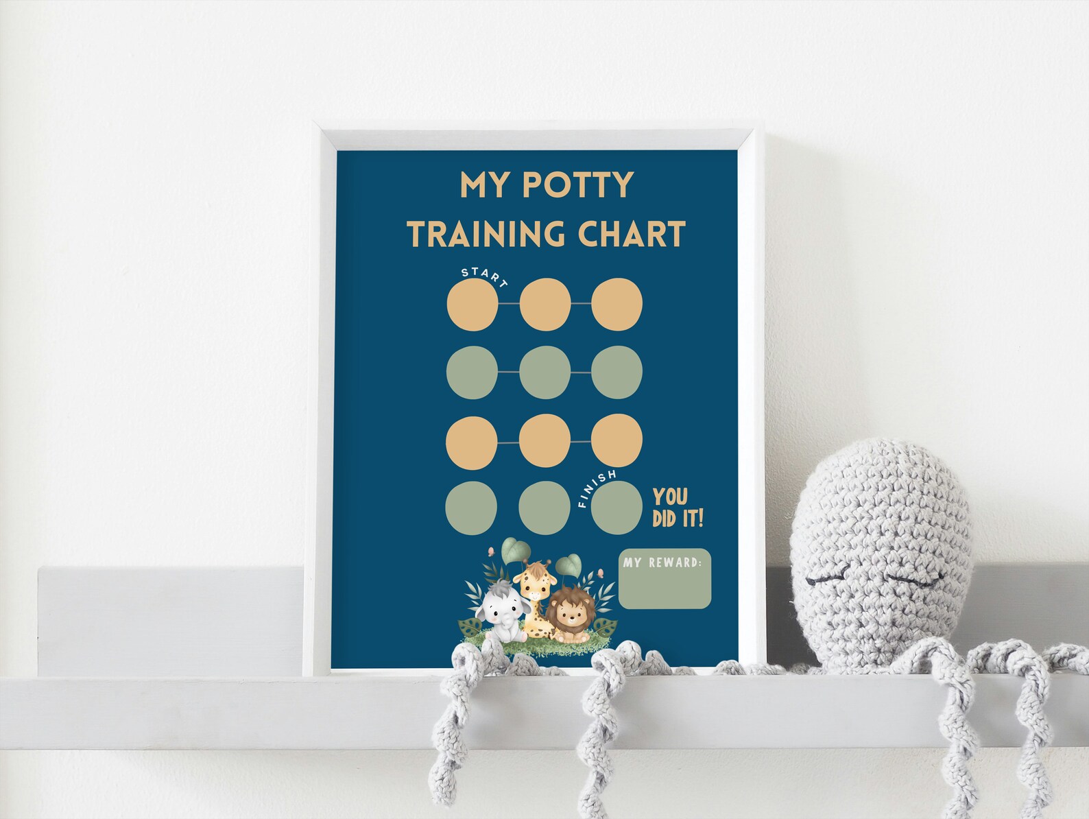 Potty Training Reward Chart Printable Toddler Toilet Training Kids ...