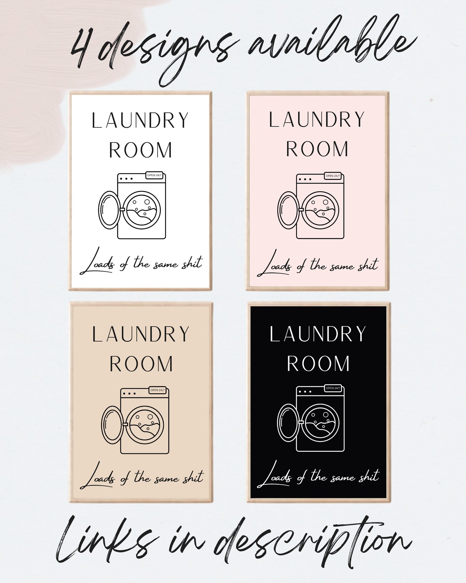 Laundry Room Printable Washing Room Decor Funny Print Utility Room Wall ...