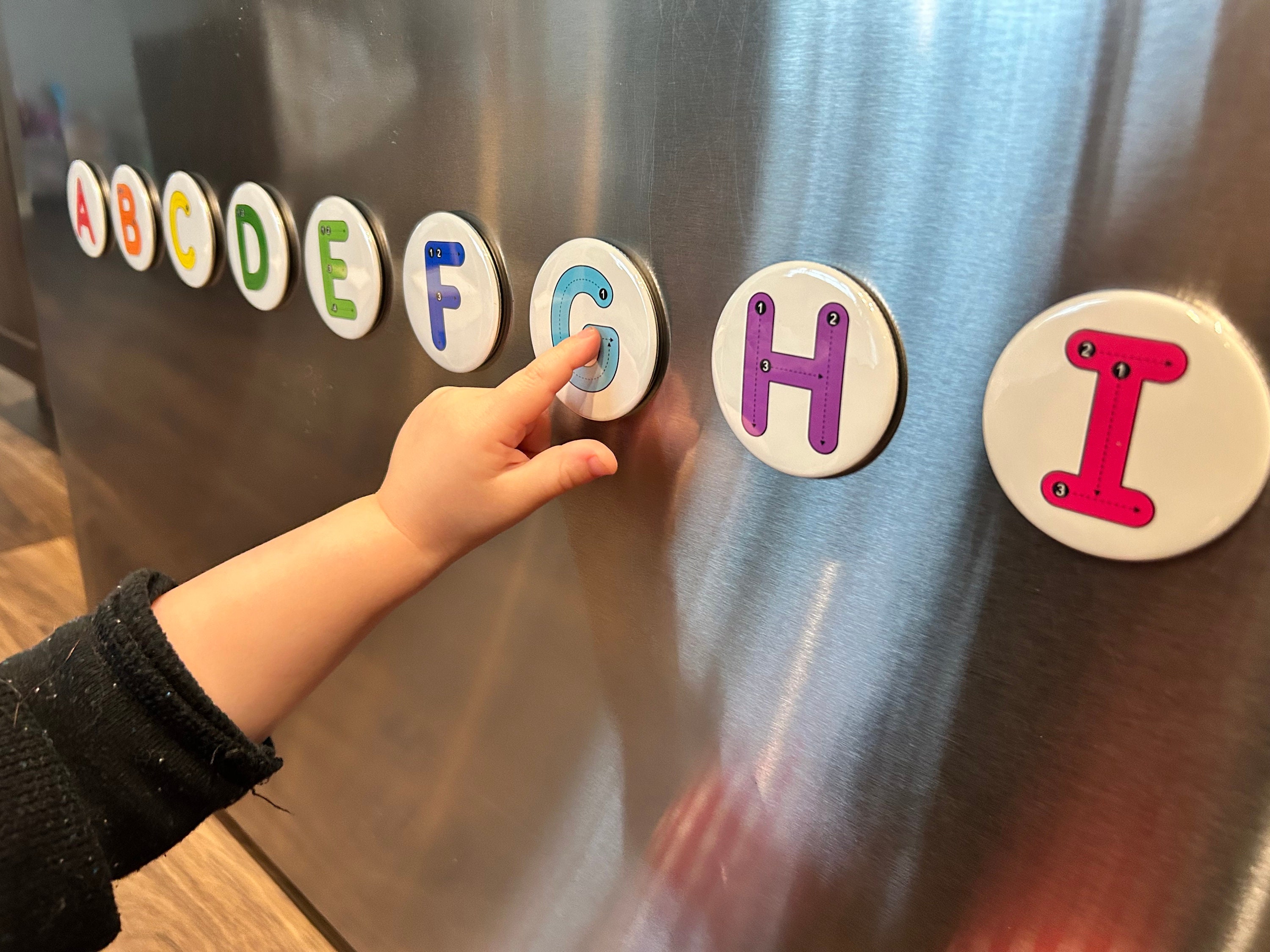 Round Alphabet Magnets to Practice Tracing or Writing Your Letters ...