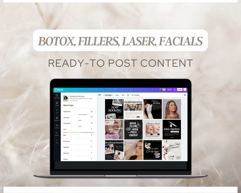 Botox and Filler Canva Templates for Aesthetic Nurses, Med Spa ...