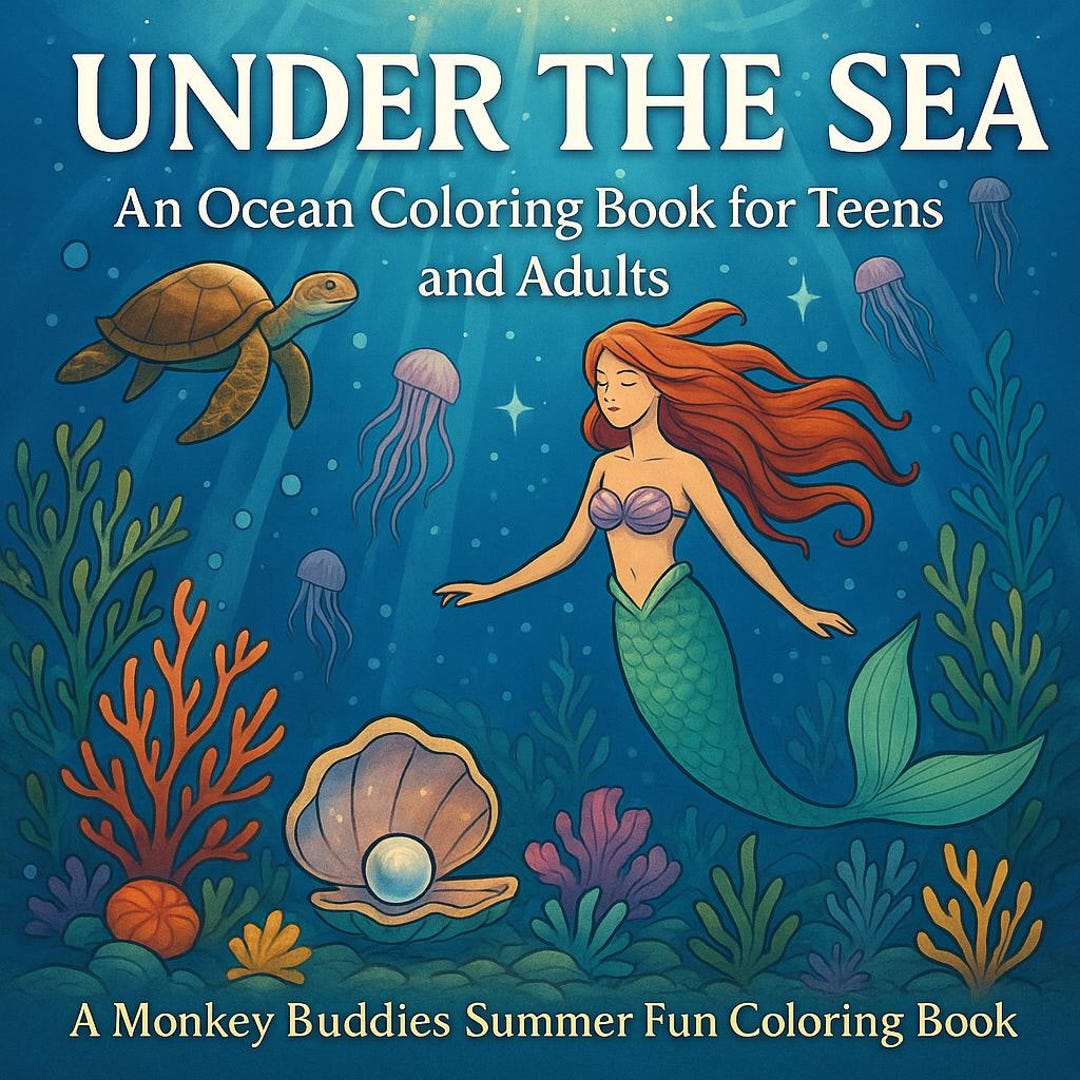 Under the Sea: A Magical Ocean Coloring Adventure You Will Love - Etsy