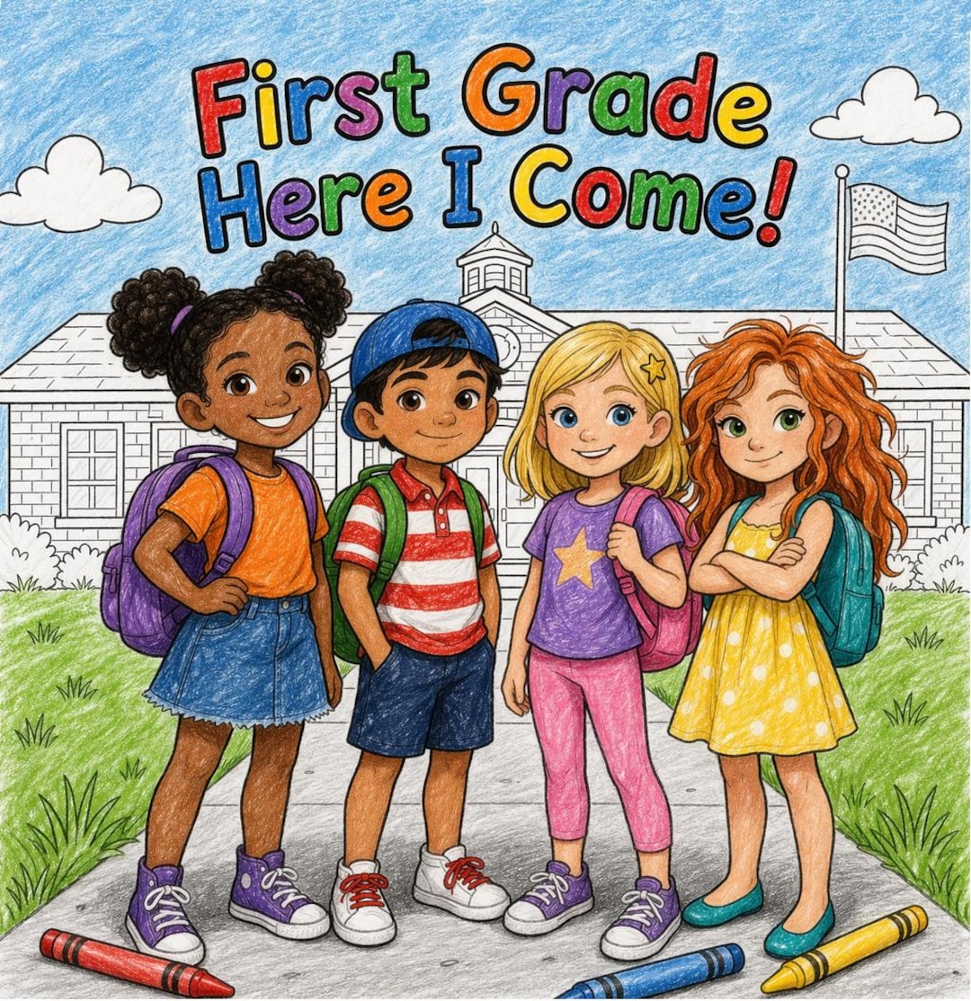 First Grade, Here I Come! (PDF Downloadable Book, 30 Pages) - Etsy
