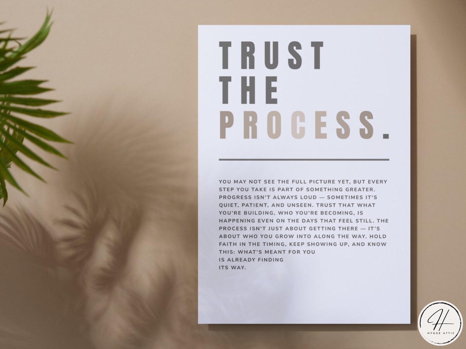 Trust the Process Poster. Overthinker Gift, Funny Poster, Inspirational ...