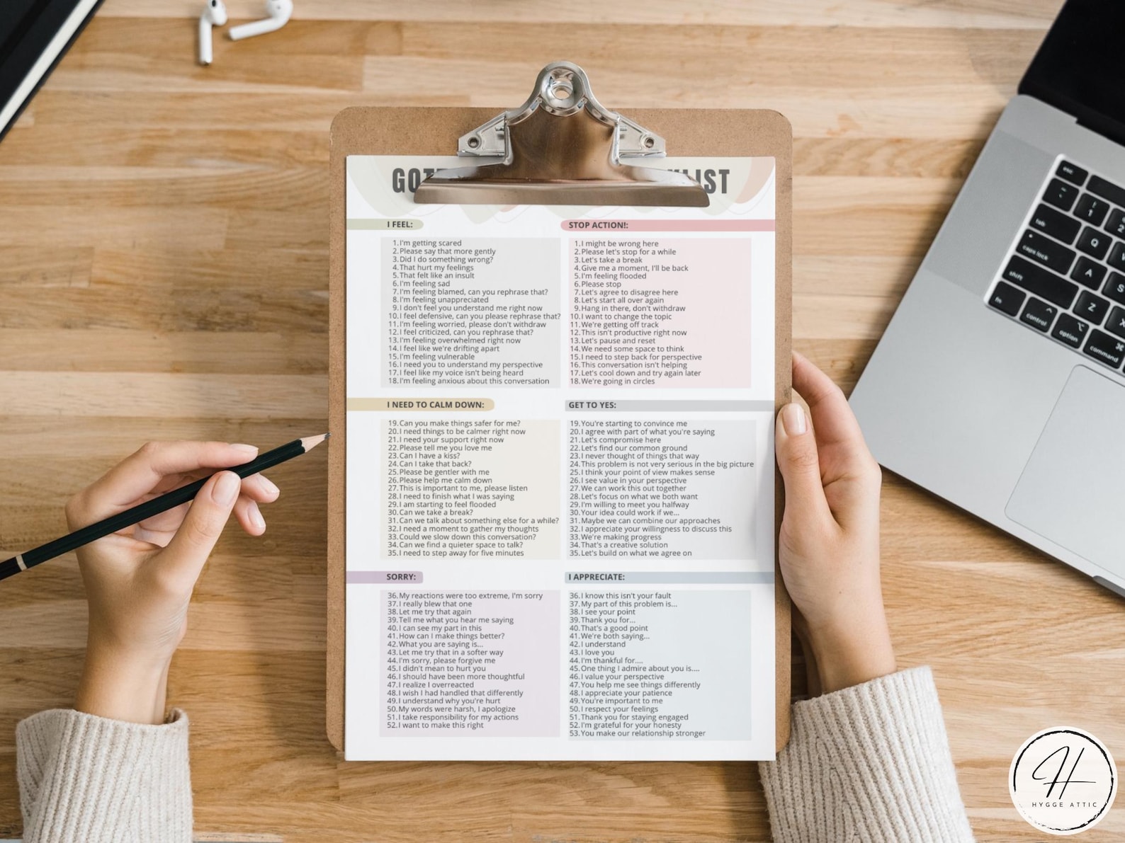 Couples Repair Checklist & Communication Guide: Marriage Counseling ...