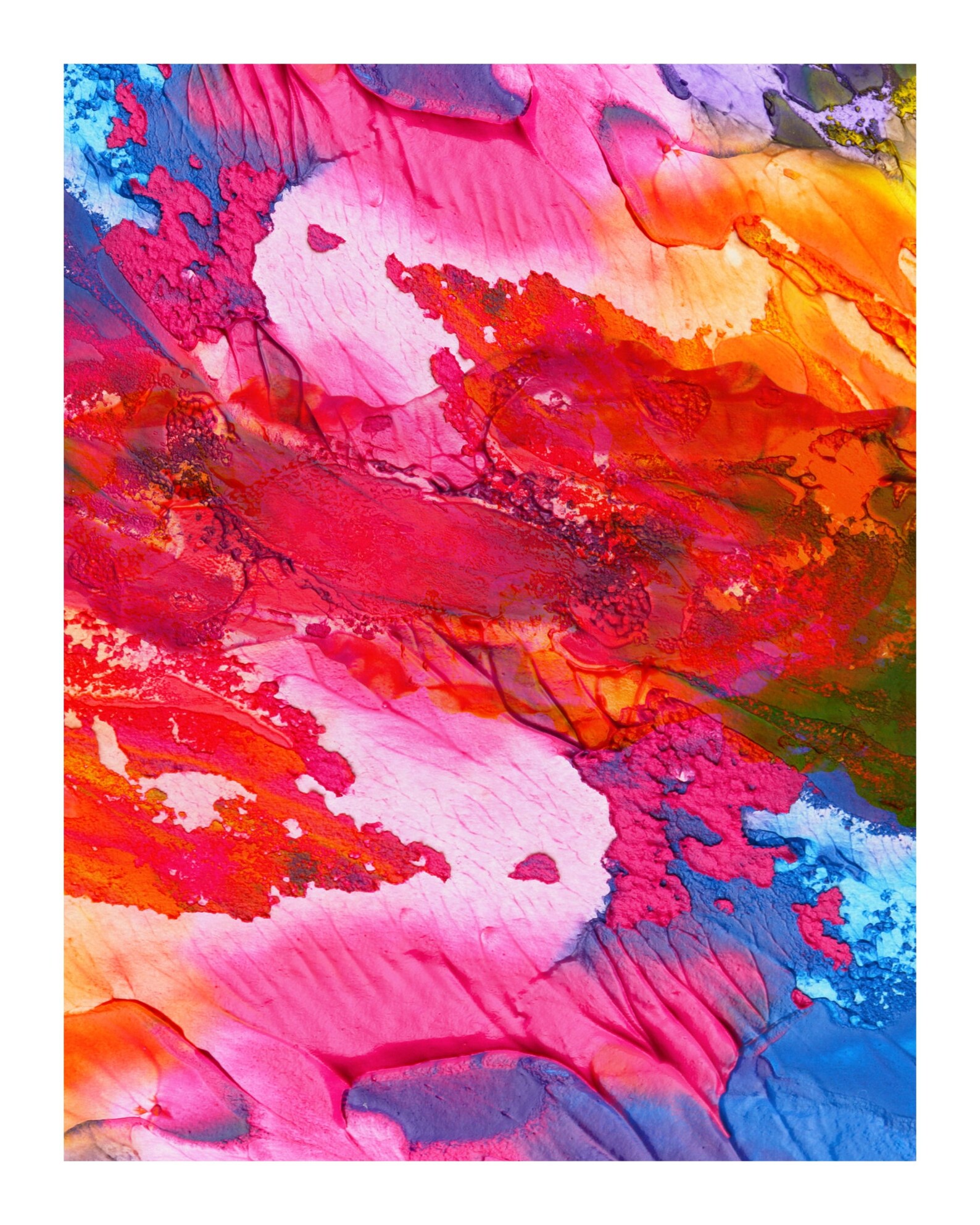 Vibrant Spectrum Collection, Set of 6 Printable Abstract Colour Art ...