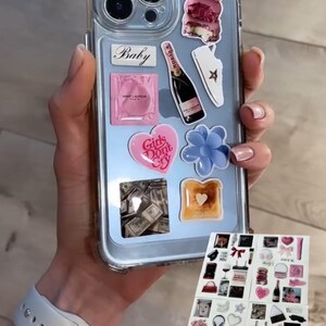 3D Stickers ''pink Amour'' - Etsy