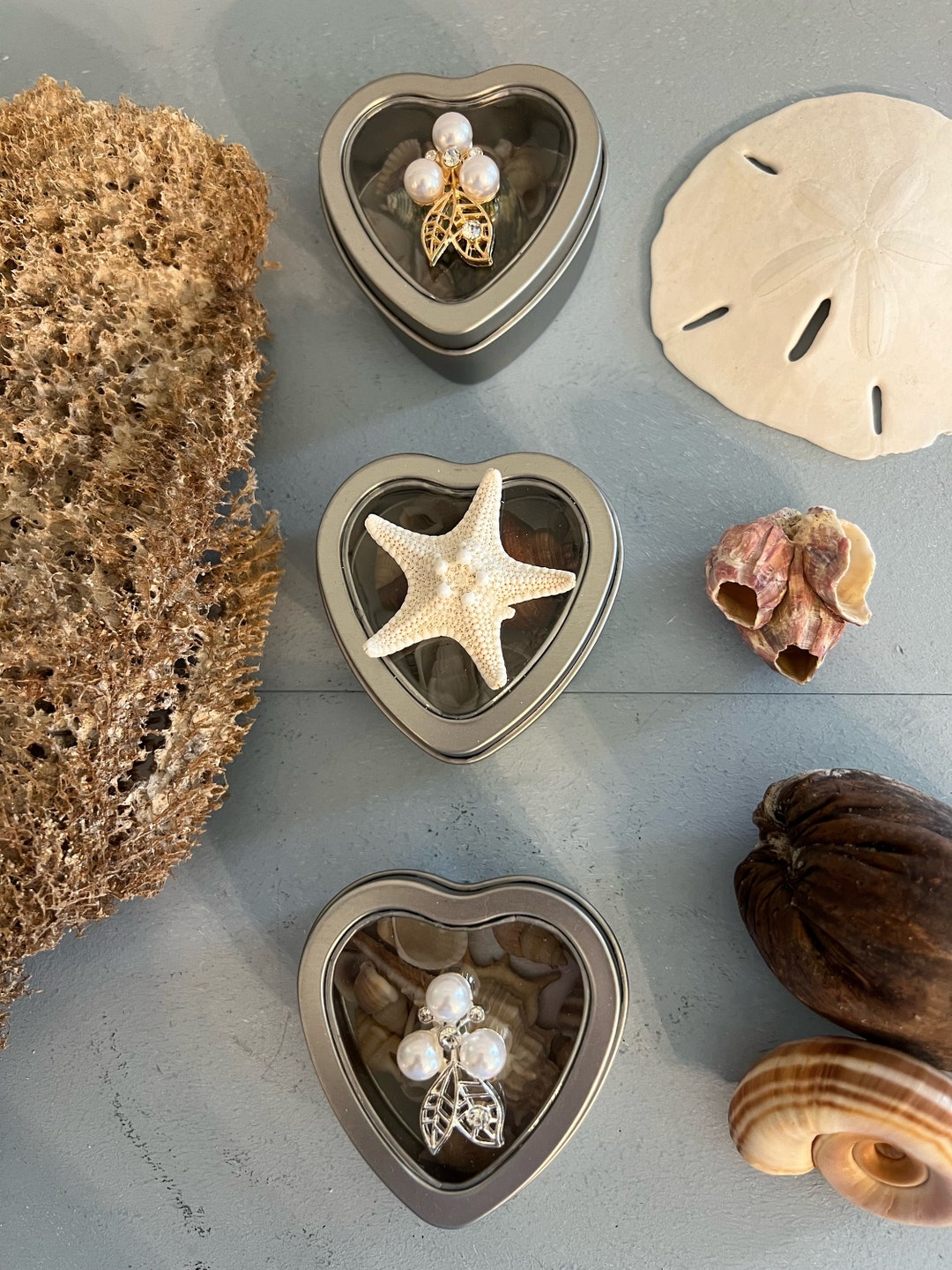 Beach Wedding Favors Heart Shaped Favors With Shells for Wedding or ...