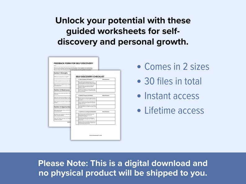19 Self-reflection Journal Printable Worksheets Bundle | Self Discover ...