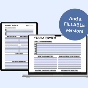 Yearly Review Printable | End of Year Reflection Questionnaire - Etsy