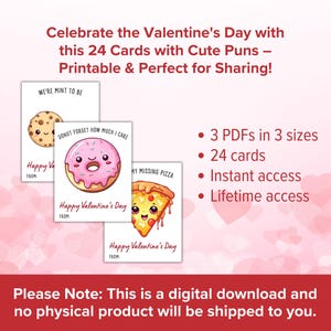 24 Valentine's Day Printable Cards With Cute Puns | School Valentine's ...