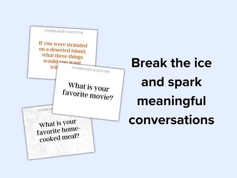 132 Icebreakers Questions and Conversation Starters | Get to Know Your ...