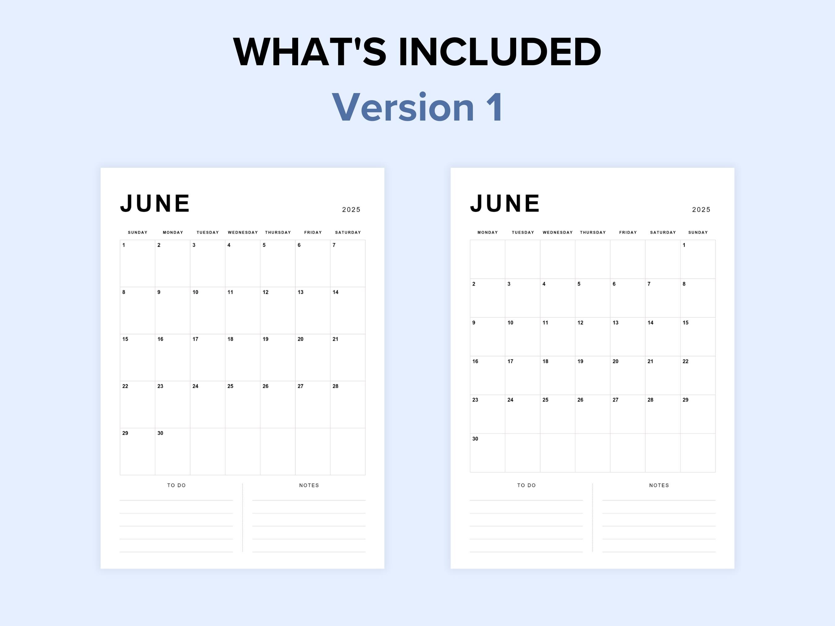 Editable June 2025 Calendar Minimalist Printable | Simple Minimalist ...