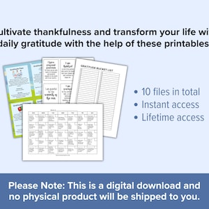 78 Gratitude Cards and Activities Printable | Gratitude Journal ...