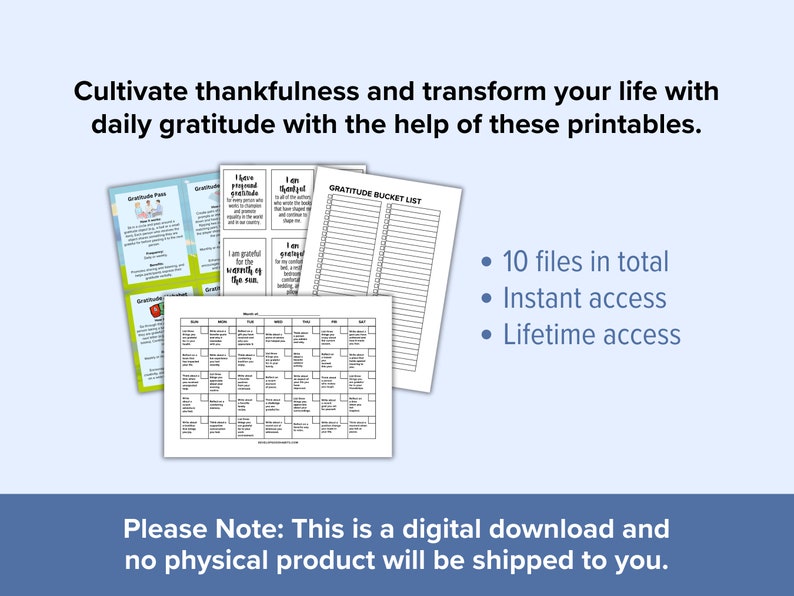 78 Gratitude Cards and Activities Printable | Gratitude Journal ...