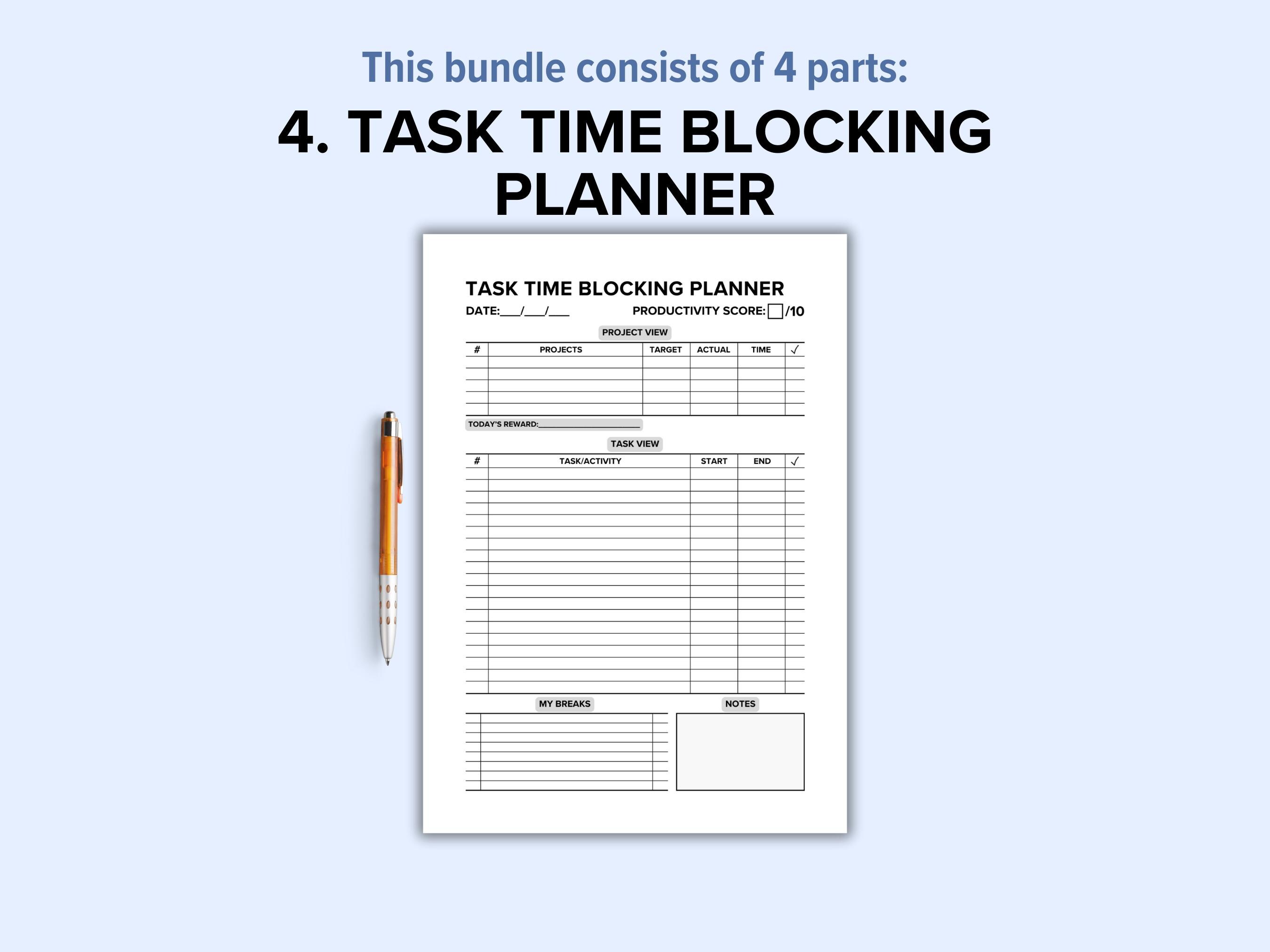 Pomodoro Technique Printable Tracker Bundle - Etsy