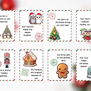 32 Christmas Positive Affirmations Cards | Cute Christmas Cards | Xmas ...
