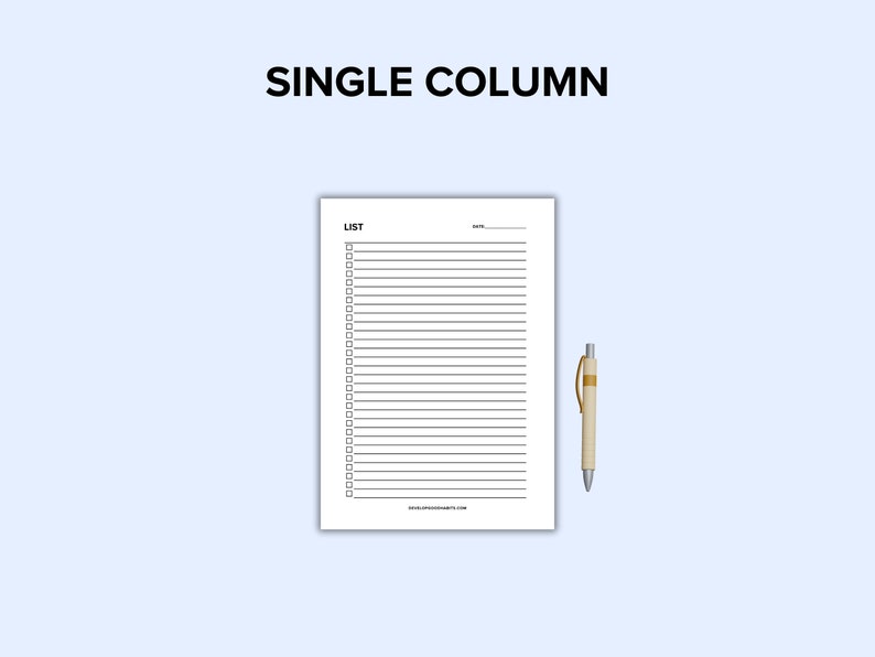 7 Blank Checklist Printable Templates | to Do List Template | Simple ...