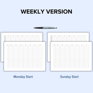 Time Blocking Planner Printable Templates | Daily or Weekly Options ...