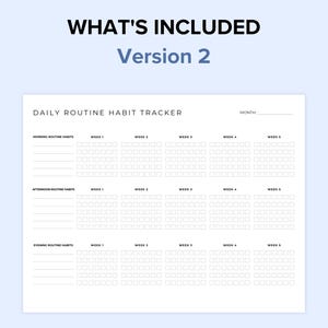 Daily Routine Habit Tracker Printable Morning and Evening Routines ...
