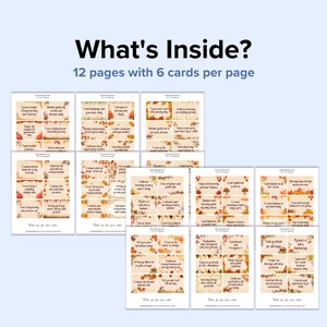 72 Fall Affirmation Cards for Gratitude | Printable Fall and Autumn ...