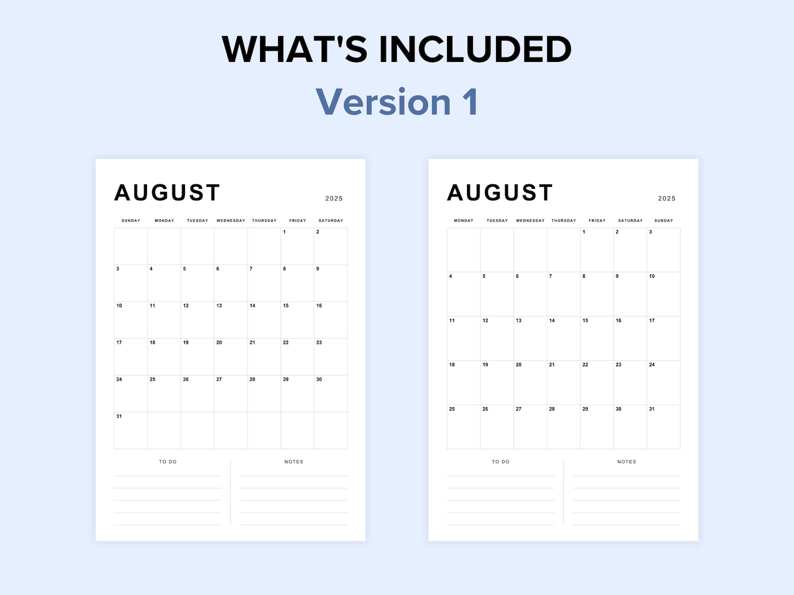 Editable August 2025 Calendar Minimalist Printable | Simple Minimalist ...