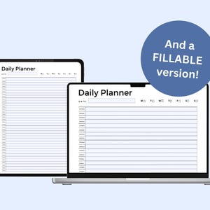30 Minute Increment Daily Planner Printable | Time Blocking Daily ...