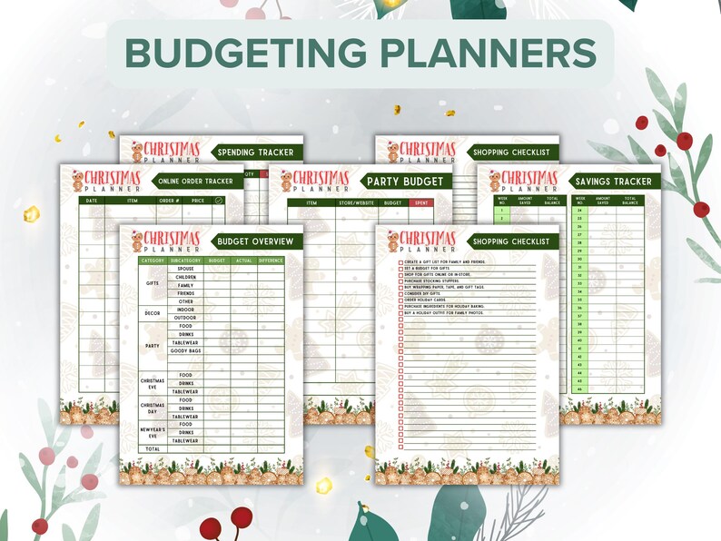 Christmas Planner Bundle With 60+ Printables | A4, A5, US Letter, Half ...