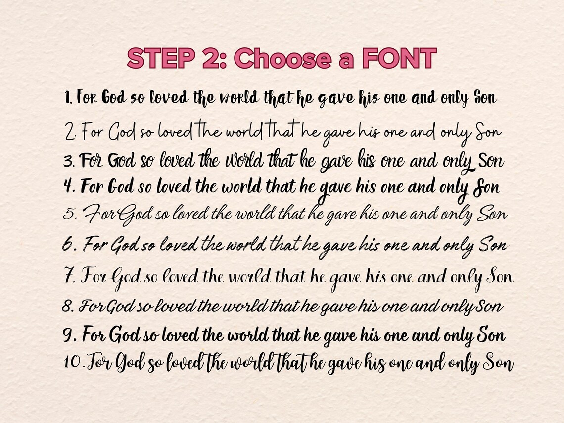 Customizable Single Bible Verse Printable | Digital Download - Etsy