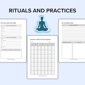 Calm Your Mind Journal Pages Printable Bundle | Stress and Anxiety ...