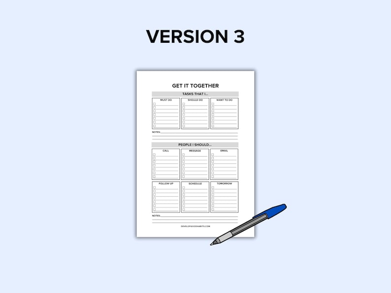Brain Dump Planner Printable Worksheets | ADHD Brain Dump Daily Planner ...