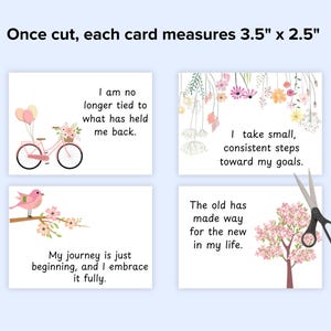 72 Spring Affirmation Cards for Gratitude | Printable Spring-themed ...