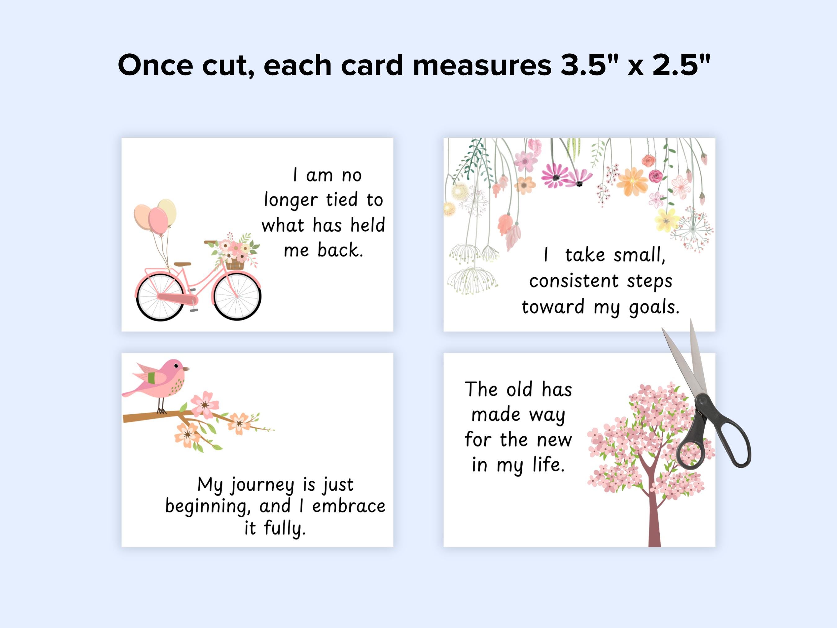 72 Spring Affirmation Cards for Gratitude | Printable Spring-themed ...