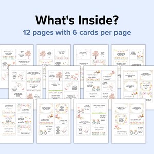 72 Spring Affirmation Cards for Gratitude | Printable Spring-themed ...