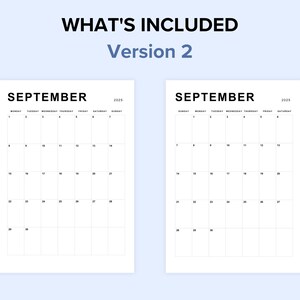 Editable September 2025 Calendar Minimalist Printable | US Letter, A4 ...