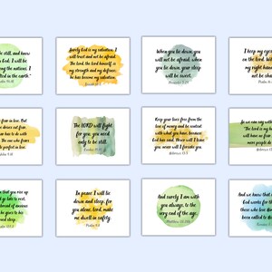 72 Printable Bible Verse Cards for Anxiety and Fear | Christian ...